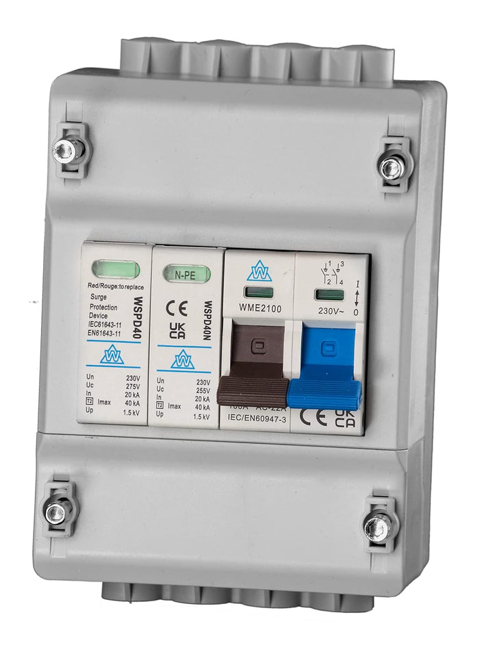METER ISOLATOR WITH SURGE PROTECTION WEC440SP – Solar Trade Supply